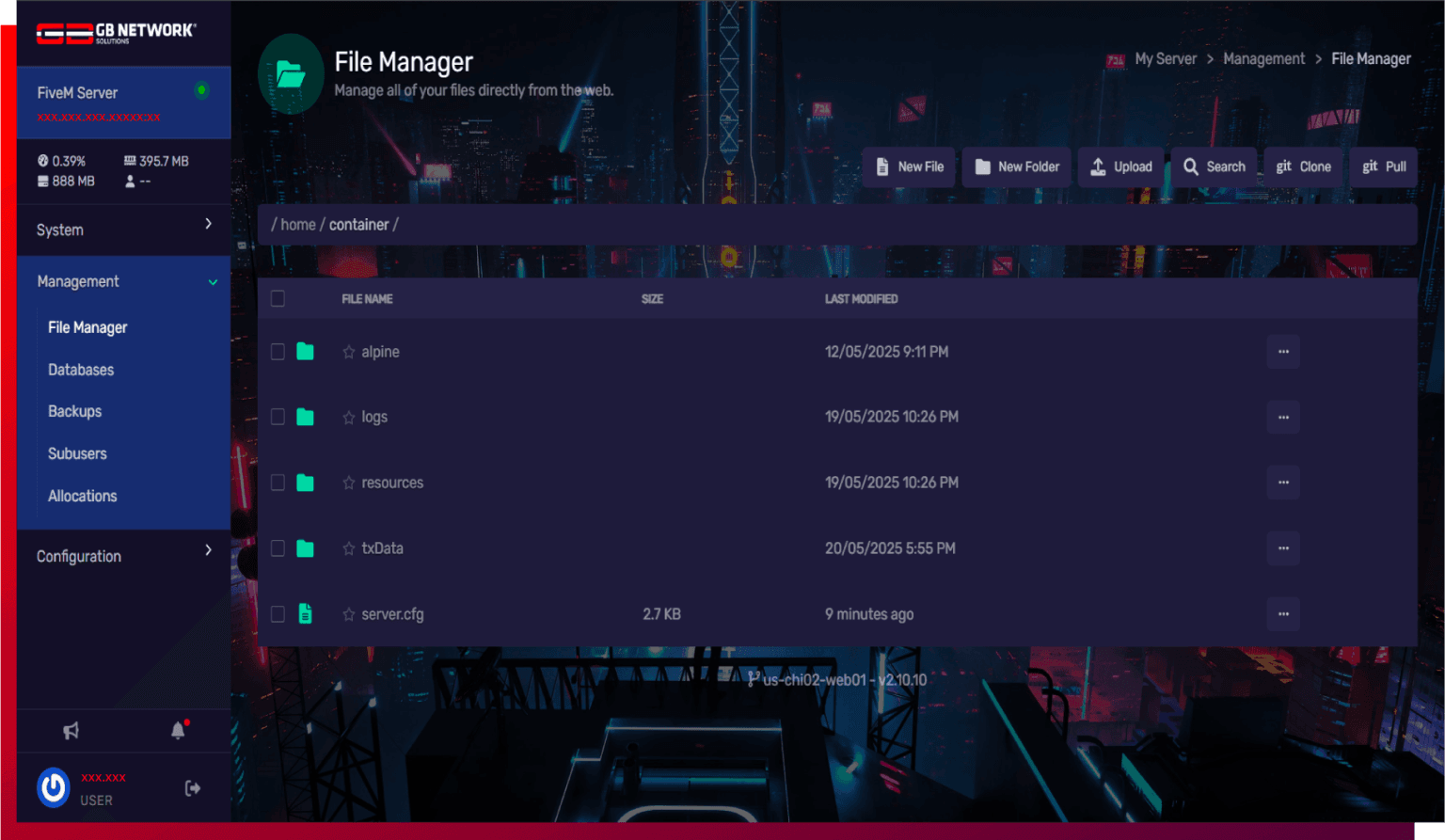 GTA FiveM Server Hosting | GB Network Solutions